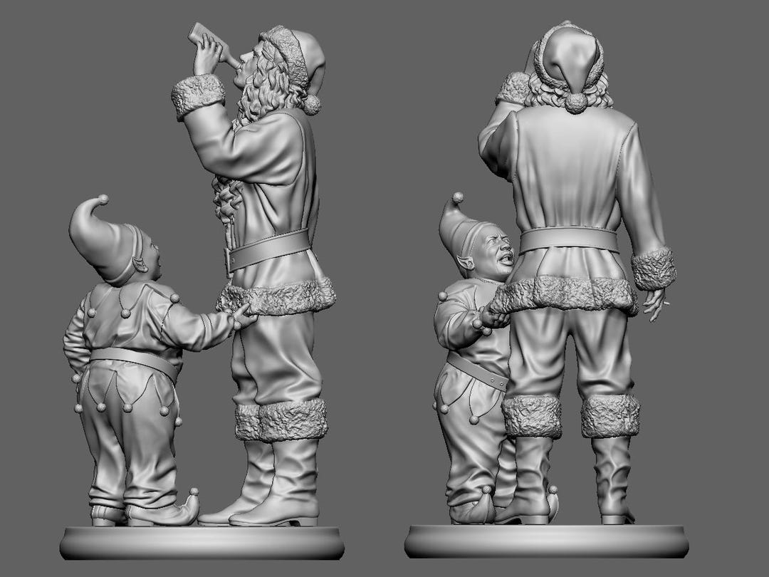 Bad Santa 3d Stl , 3d Stl Print , Figure , File Printer Model Custom ...