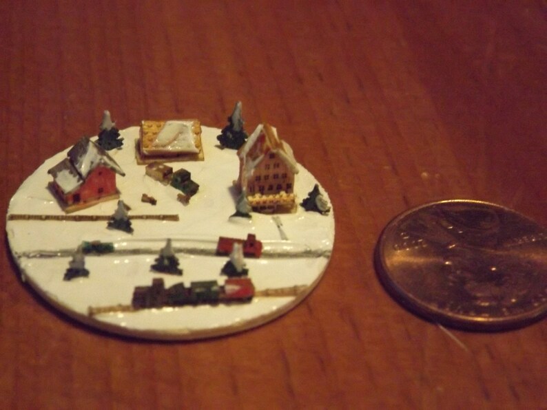 Micro Mini Winter Farm Scene - Etsy