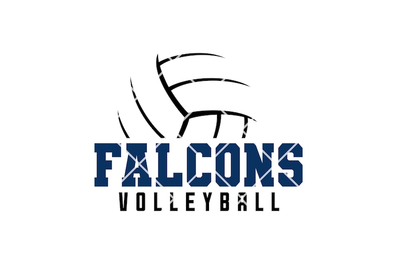 Volleyball Svg, Falcons Volleyball Svg, Falcons Svg, Volleyball Team ...