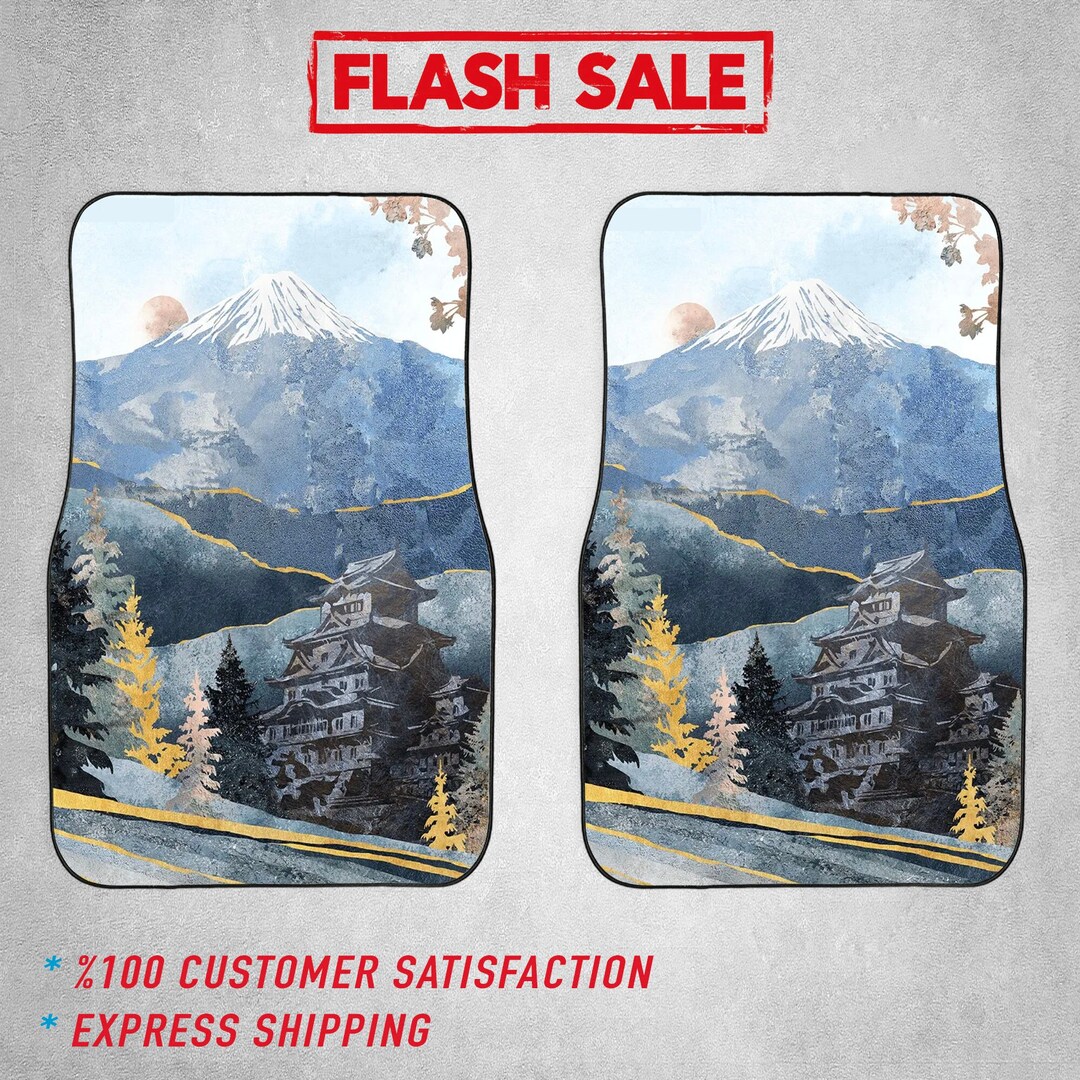 Japanese Mountain Designed Washable Car Floor Mat All Weather Floor ...
