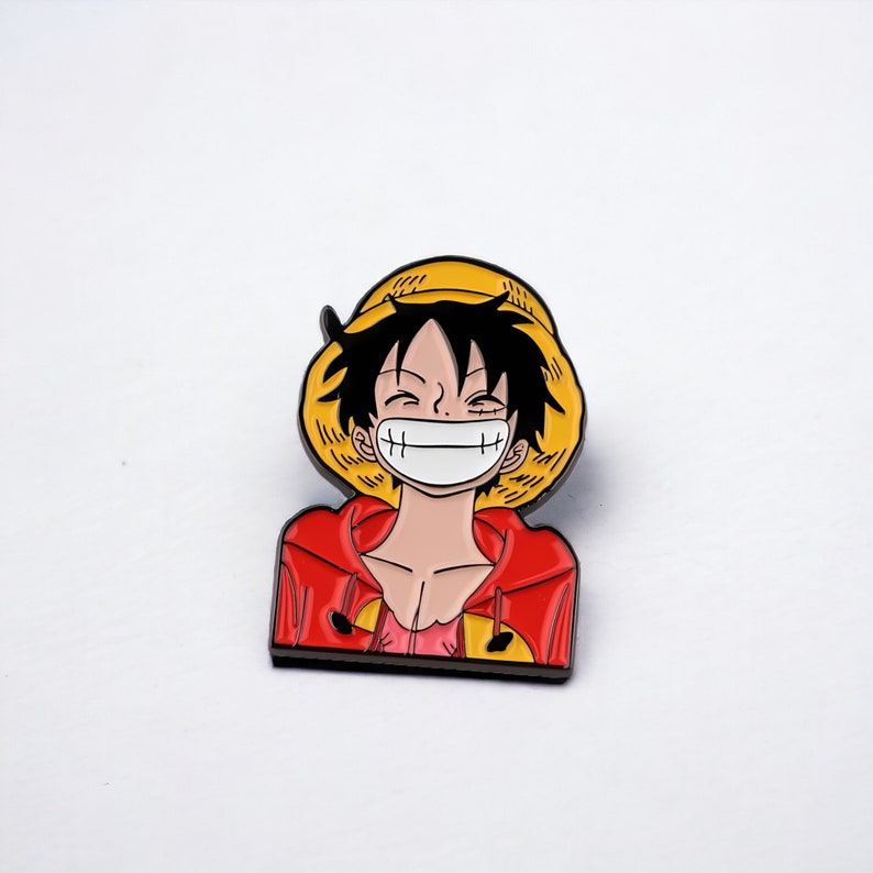 One Piece Luffy Enamel Pins, One Piece Anime Pins, Monkey D Luffy ...