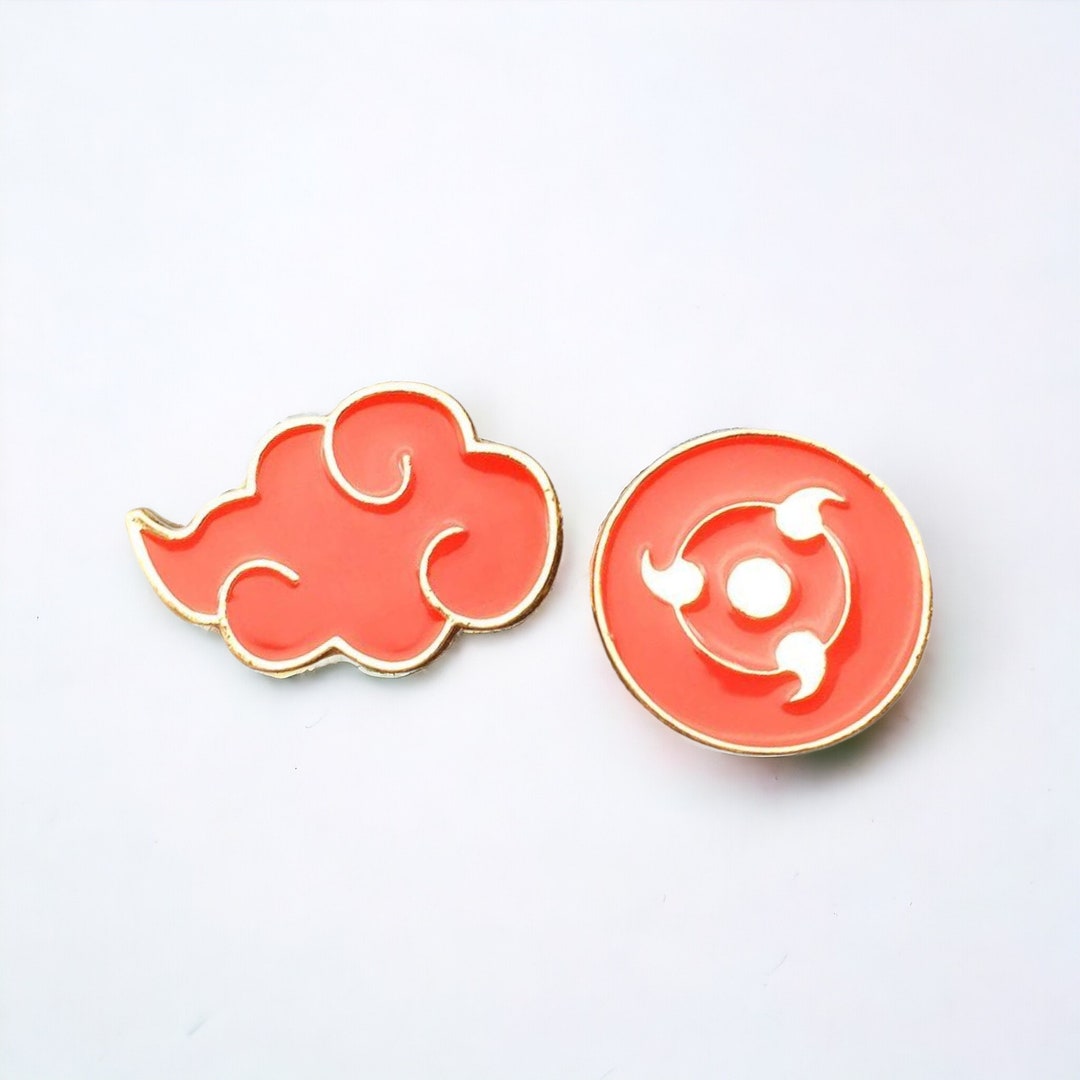 Akatsuki Cloud Naruto Enamel Pins, Sharingan Naruto Anime Pin ...