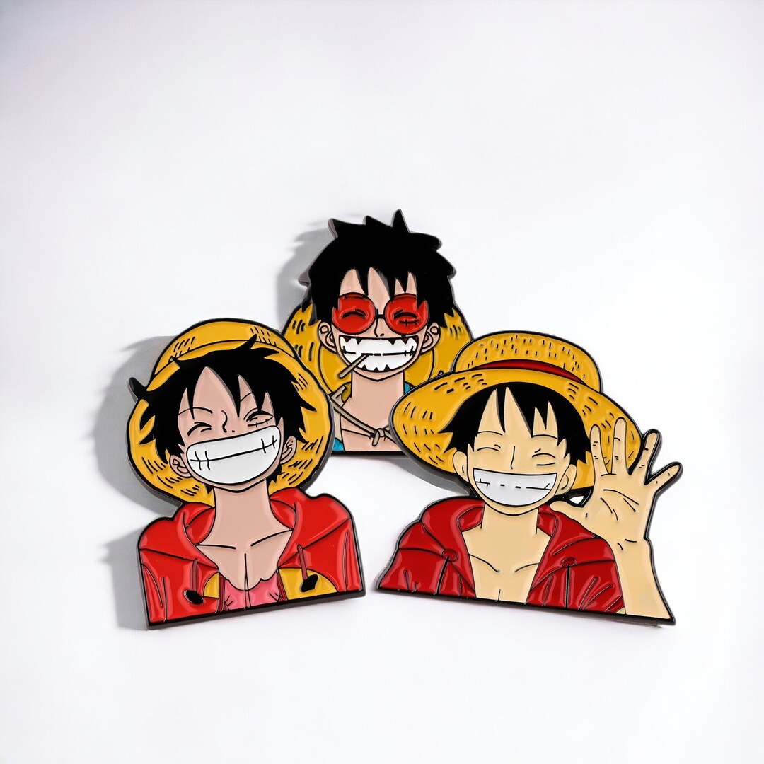 Monkey D Luffy One Piece Enamel Pins, Straw-hat Luffy Anime Pins, One ...