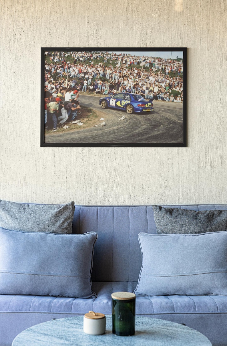 Colin Mcrae Subaru Impreza 555 WRC Poster - Vintage 90s Classic Rally ...