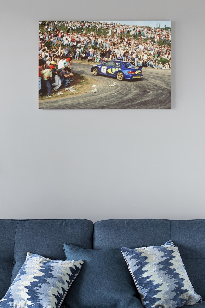 Colin Mcrae Subaru Impreza 555 WRC Poster - Vintage 90s Classic Rally ...