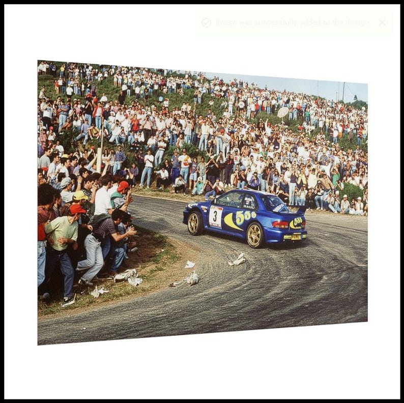 Colin Mcrae Subaru Impreza 555 WRC Poster - Vintage 90s Classic Rally ...