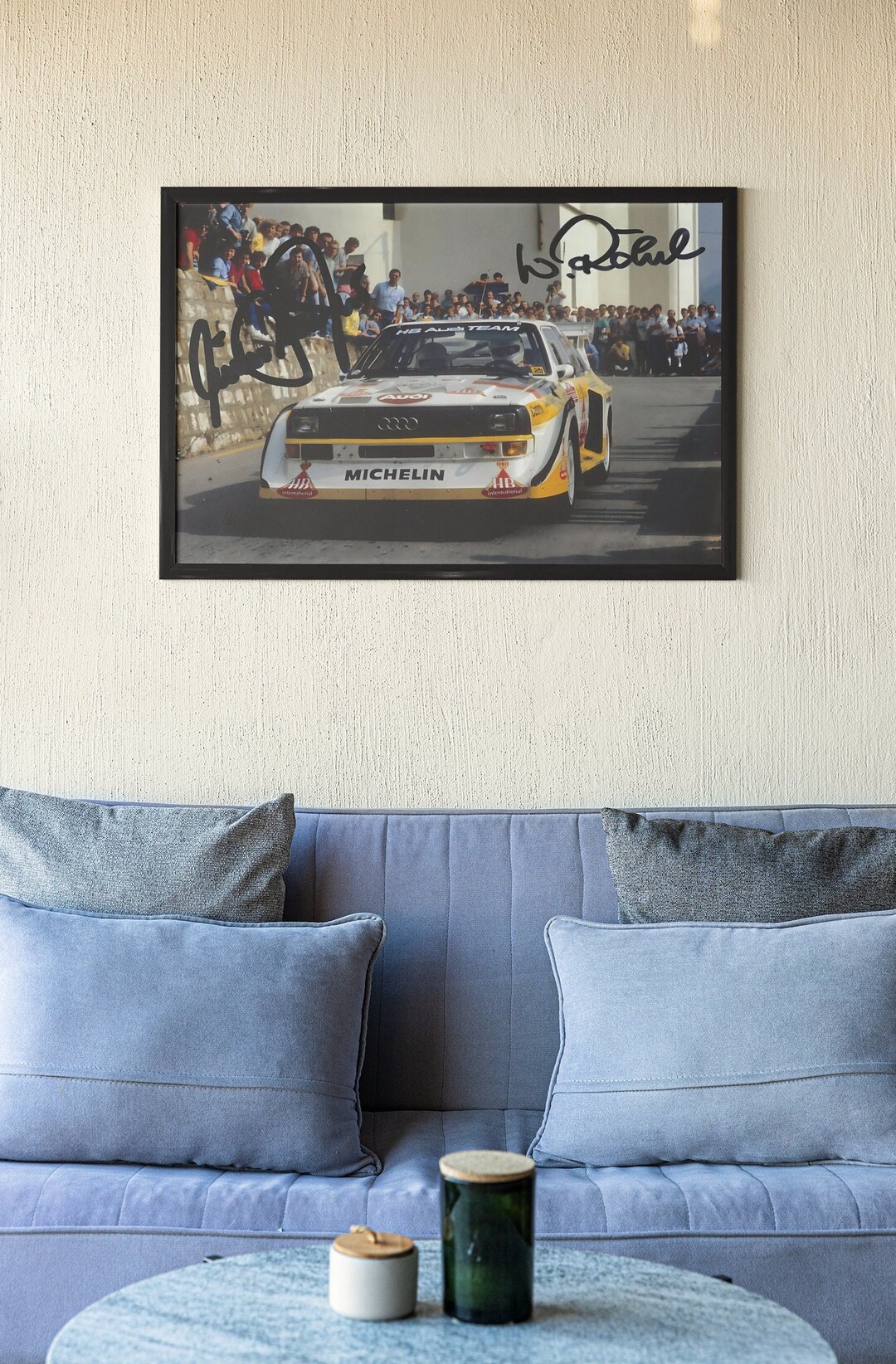 Poster Print, Audi Quattro S1 Rally Car Group B - San Remo Rally 1985 ...