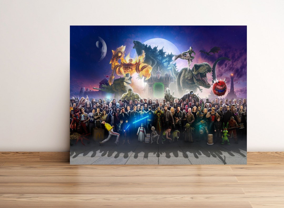 Blockbuster Movies Characters XXL ' Blockbuster Fine Art Panorama Print ...