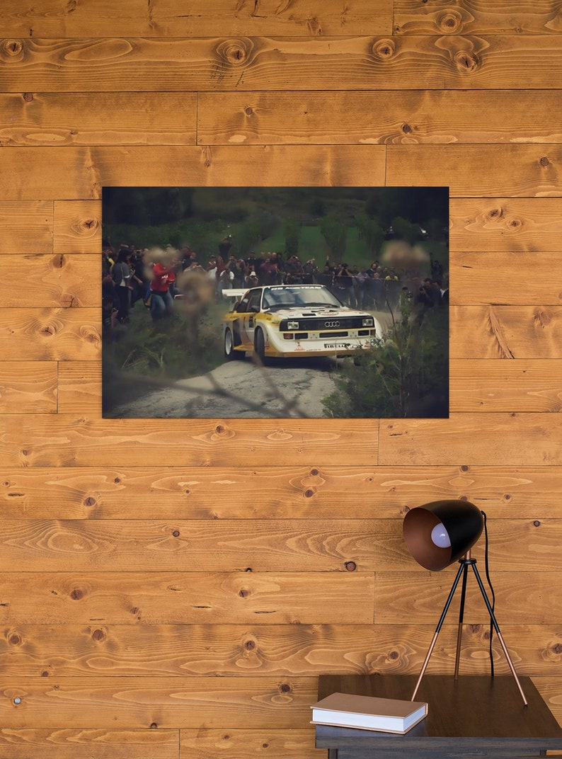 Retro Rally Poster, Rolled Posters, Audi Quattro S1 Group B, Walter ...