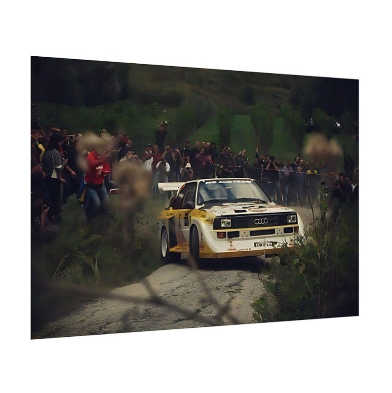 Retro Rally Poster, Rolled Posters, Audi Quattro S1 Group B, Walter ...