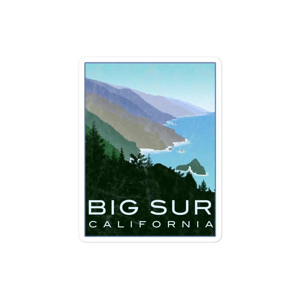 Big Sur California Sticker - Etsy
