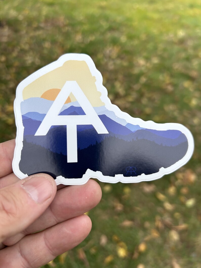 Appalachian Trail Hiking Boot Sticker - Etsy