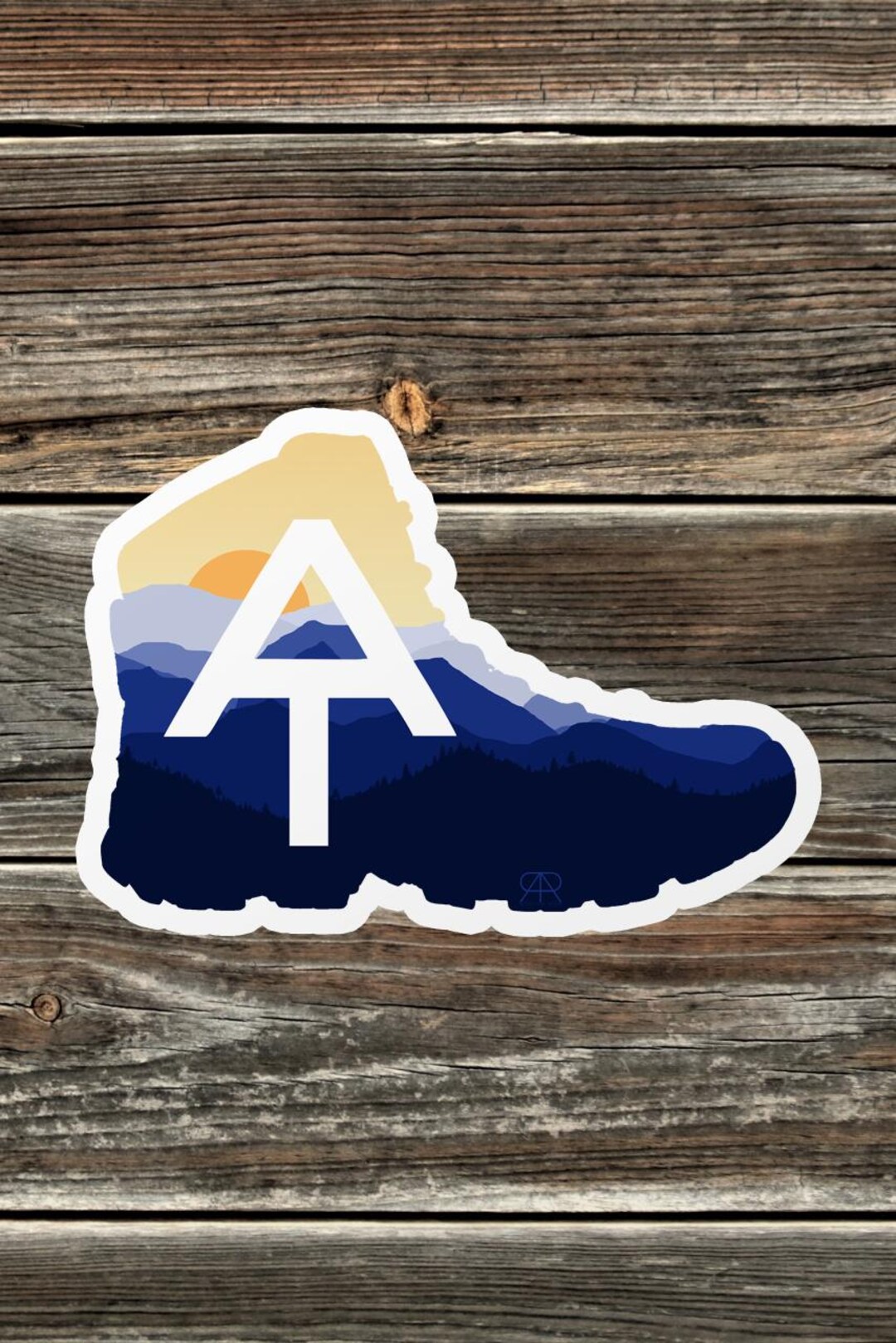 Appalachian Trail Hiking Boot Sticker - Etsy