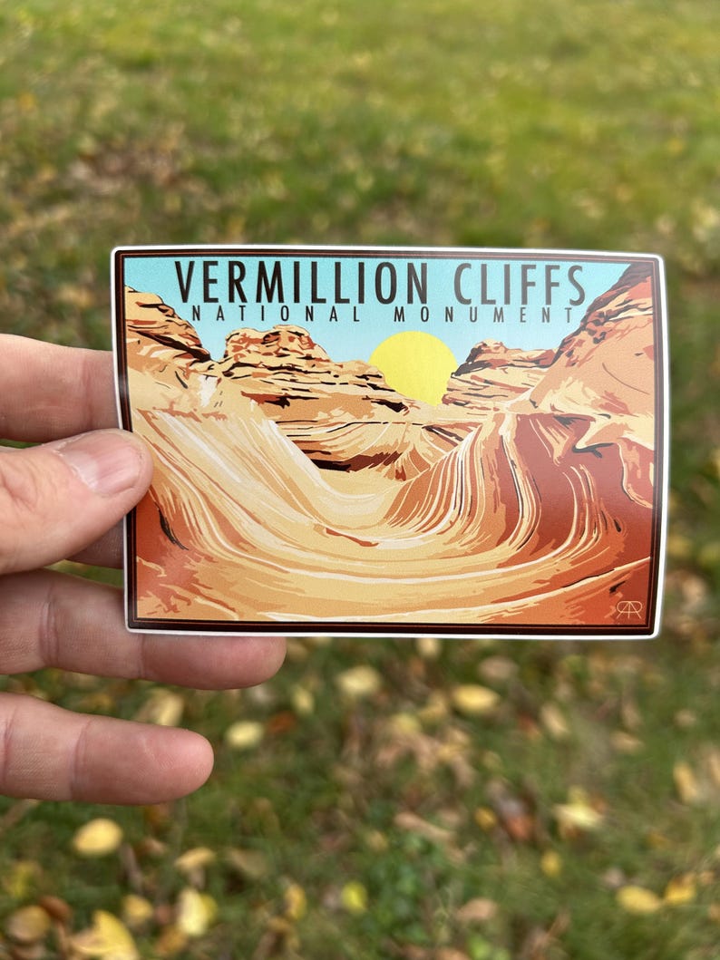 Vermillion Cliffs National Monument Sticker - Etsy