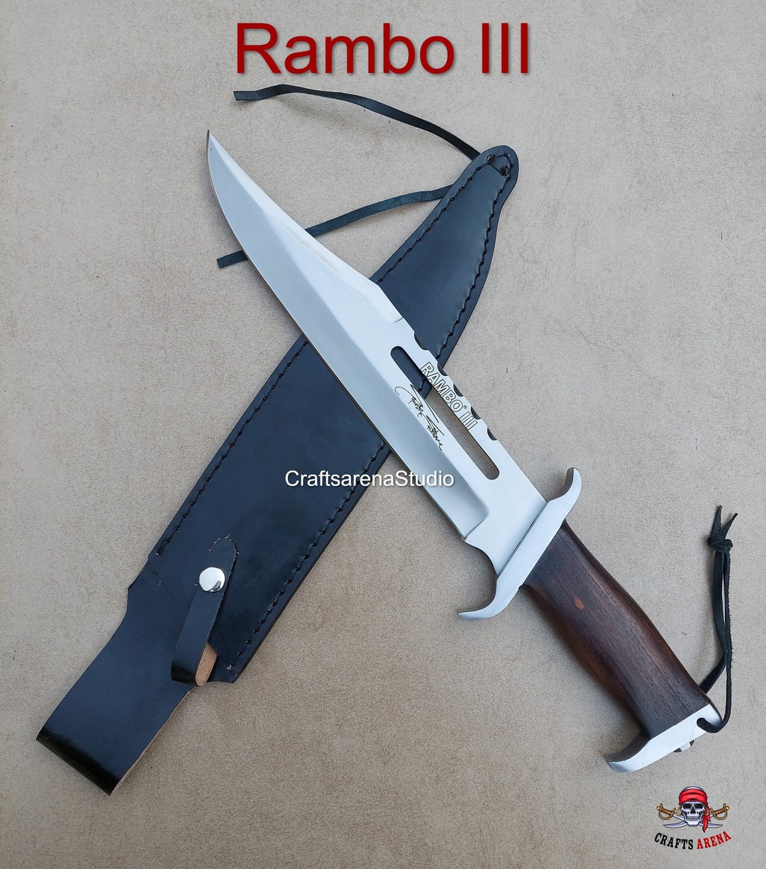 Rambo III Knife Replica|gil Hibben|custom Handmade|birthday Gift ...