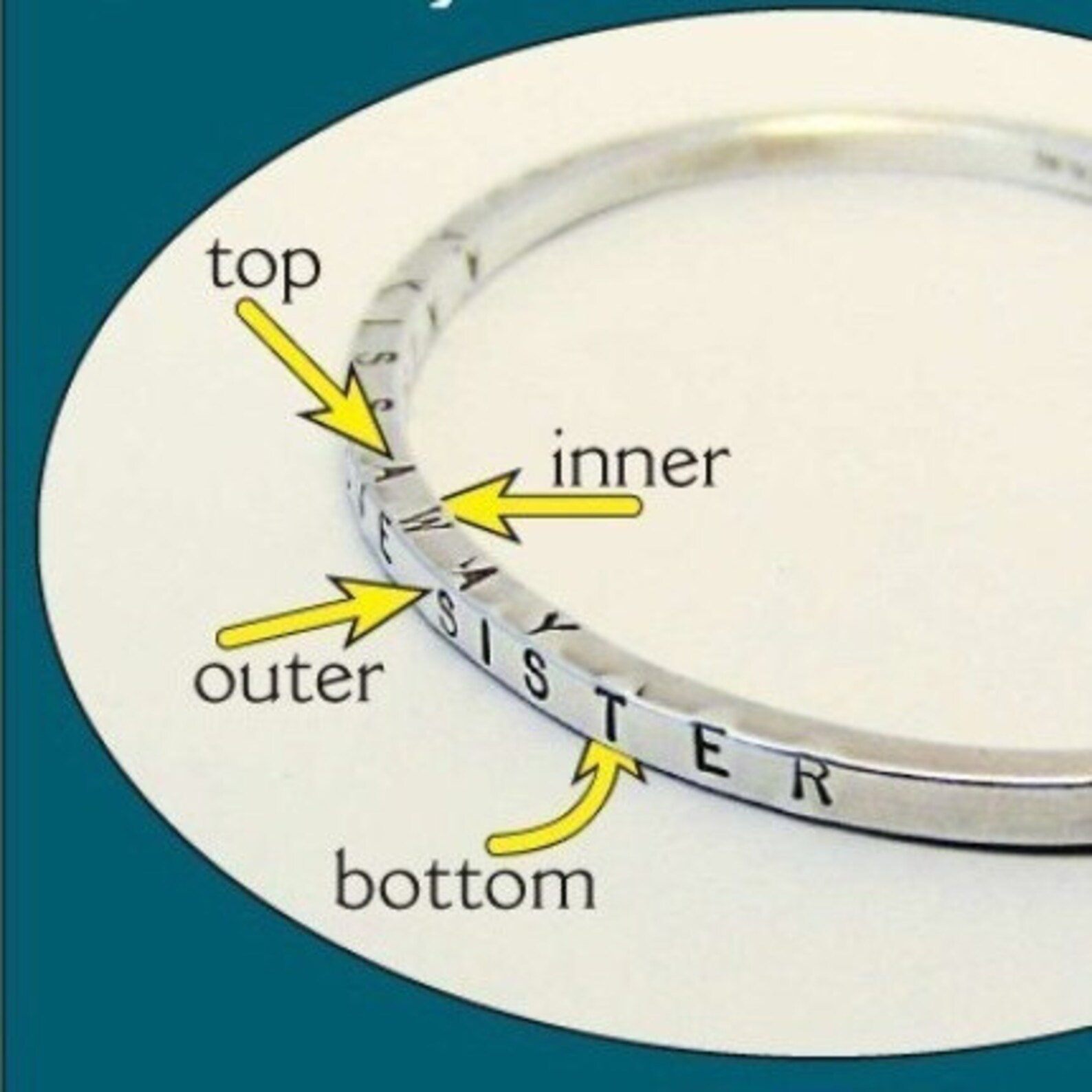 Personalized 4-SIDED SKINNY STACKING Cuff Custom Poetry Cuff - Etsy