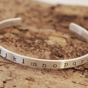TEACHER'S ALPHABET Sterling Silver Learn to Read Bracelet ...