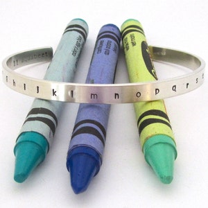 TEACHER'S ALPHABET Sterling Silver Learn to Read Bracelet ...