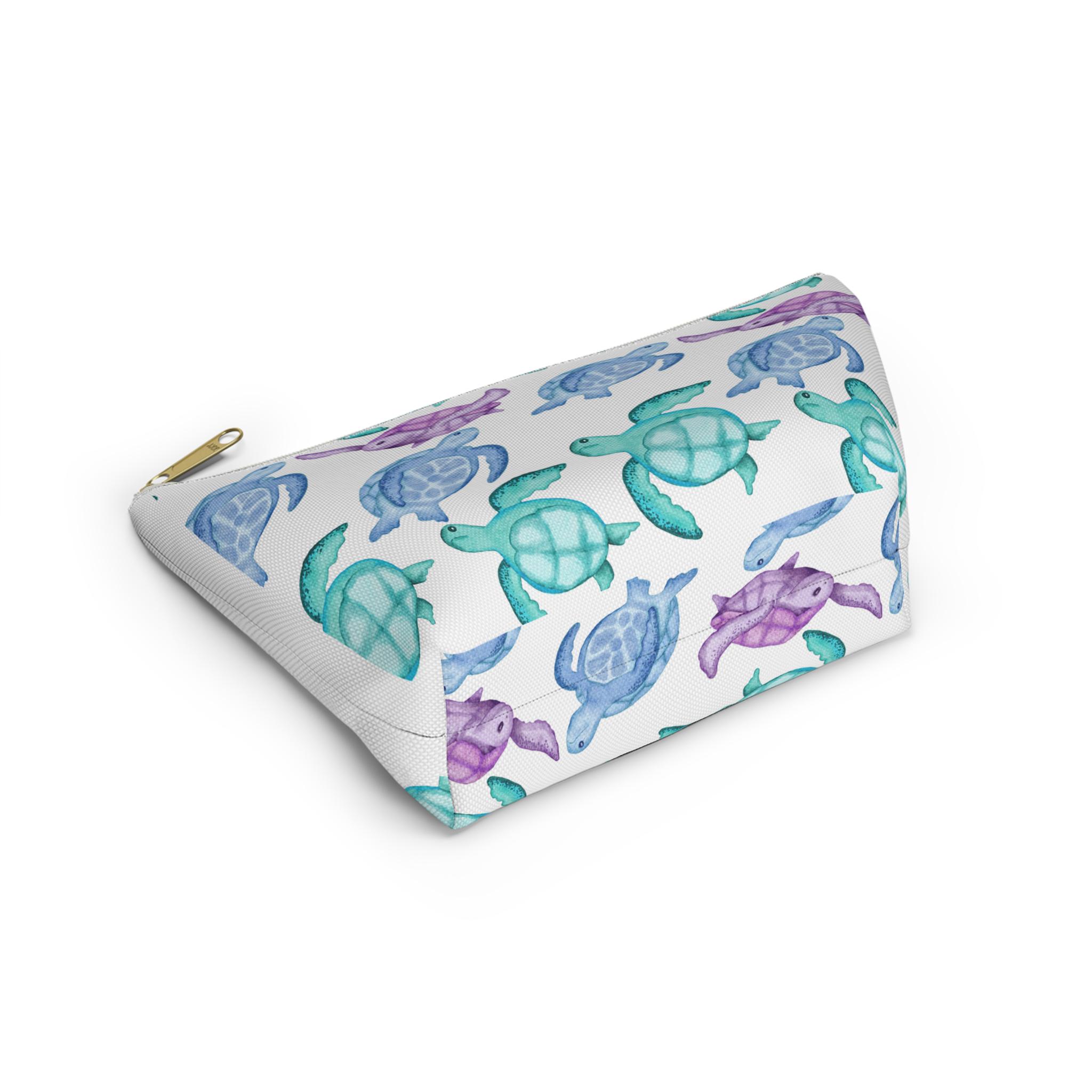 Sea Turtle Accessory Pouch, Sea Turtle Print, Sea Turtles, Back to ...