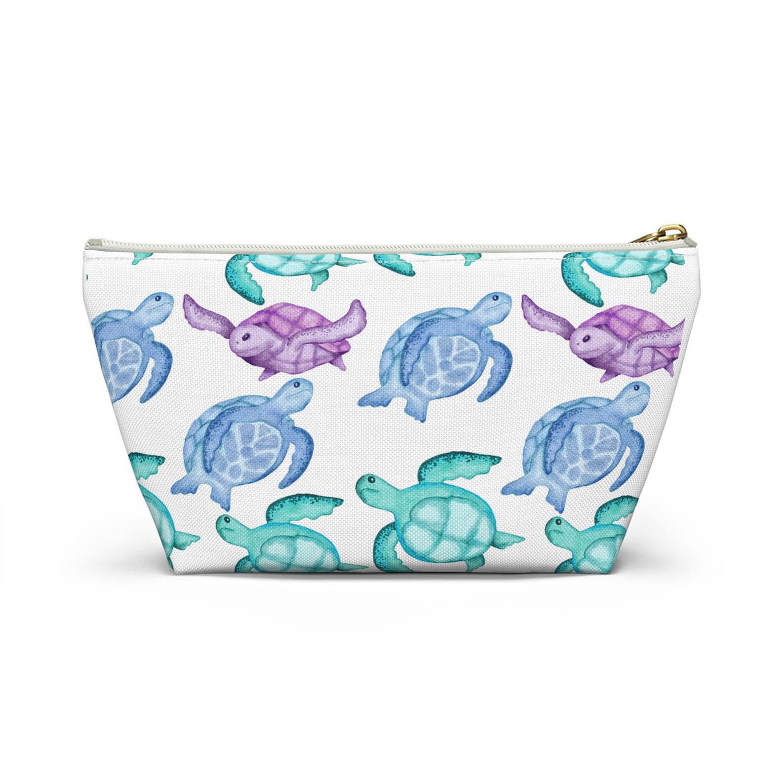 Sea Turtle Accessory Pouch, Sea Turtle Print, Sea Turtles, Back to ...