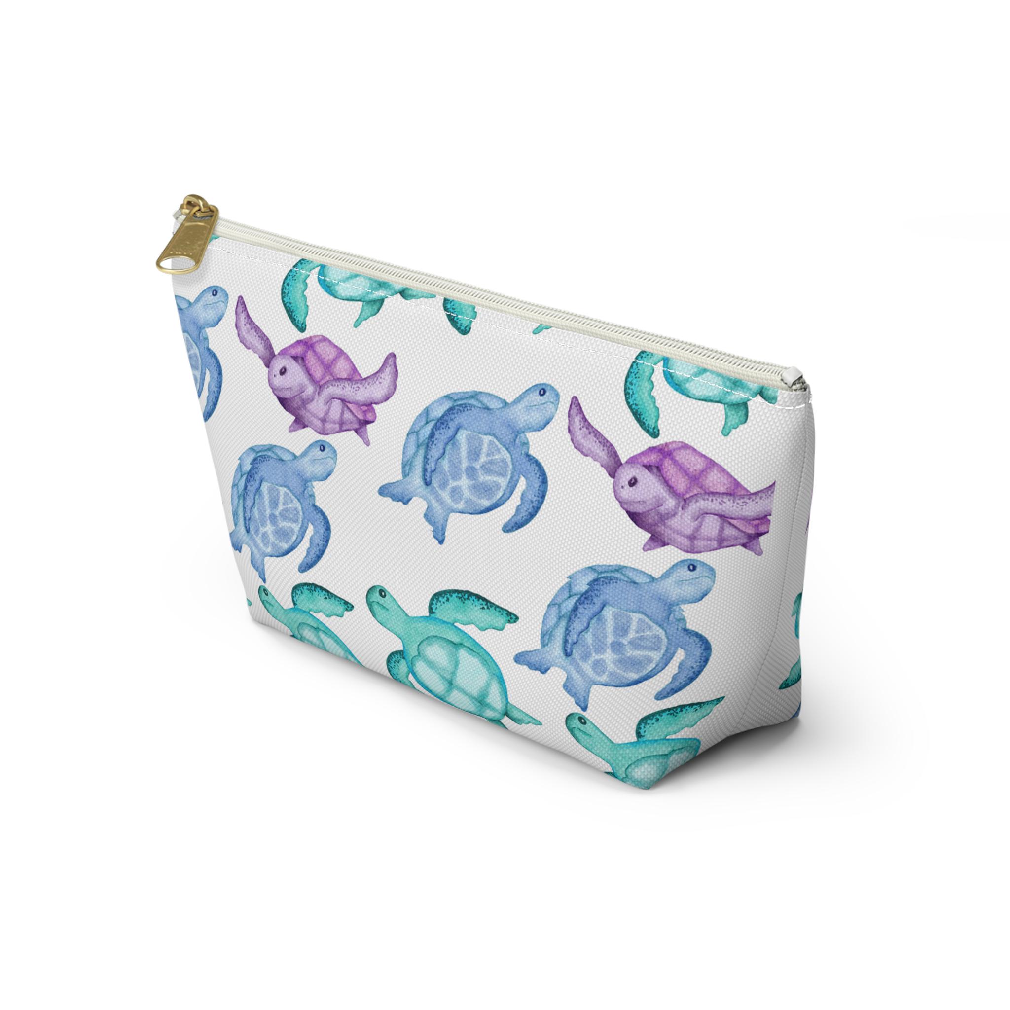 Sea Turtle Accessory Pouch, Sea Turtle Print, Sea Turtles, Back to ...