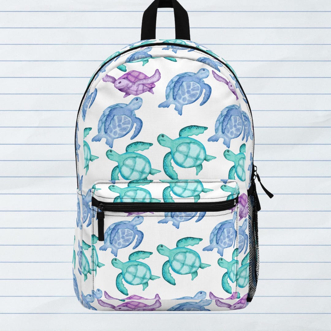Sea Turtle Backpack, Sea Turtle Print, Sea Turtles, Back to School ...