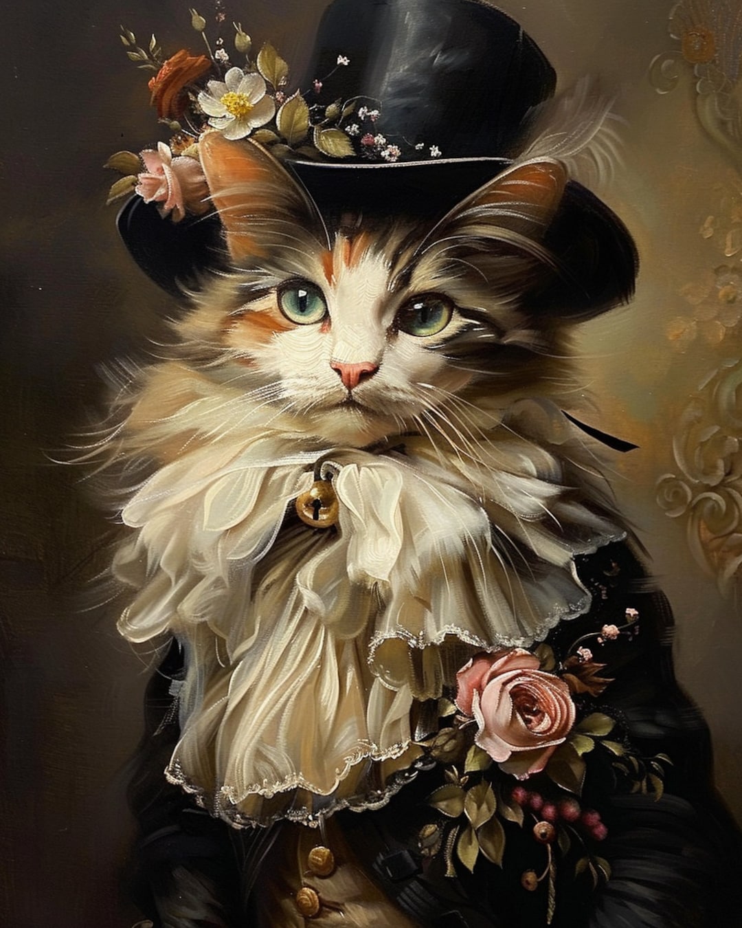 Renaissance Pet Portrait From Photo, Pet Cartoon, Personalized Royal ...