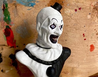 Terrifier Horror Movie Bust Art the Clown Figure Dark Decor Terrifier ...