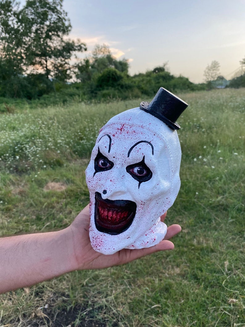 Terrifier Horror Head Bust Art the Clown Figure Dark Decor Terrifier ...