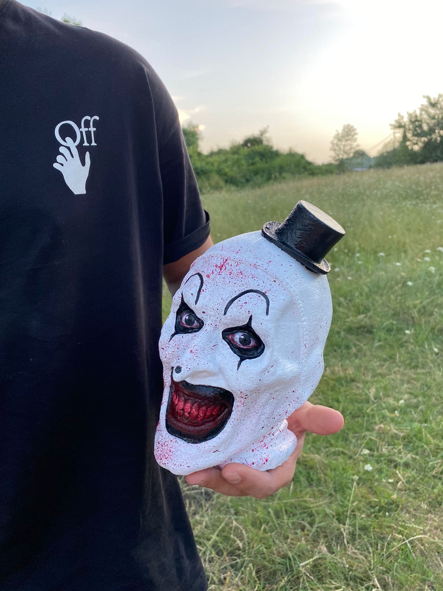 Terrifier Horror Head Bust Art the Clown Figure Dark Decor Terrifier ...