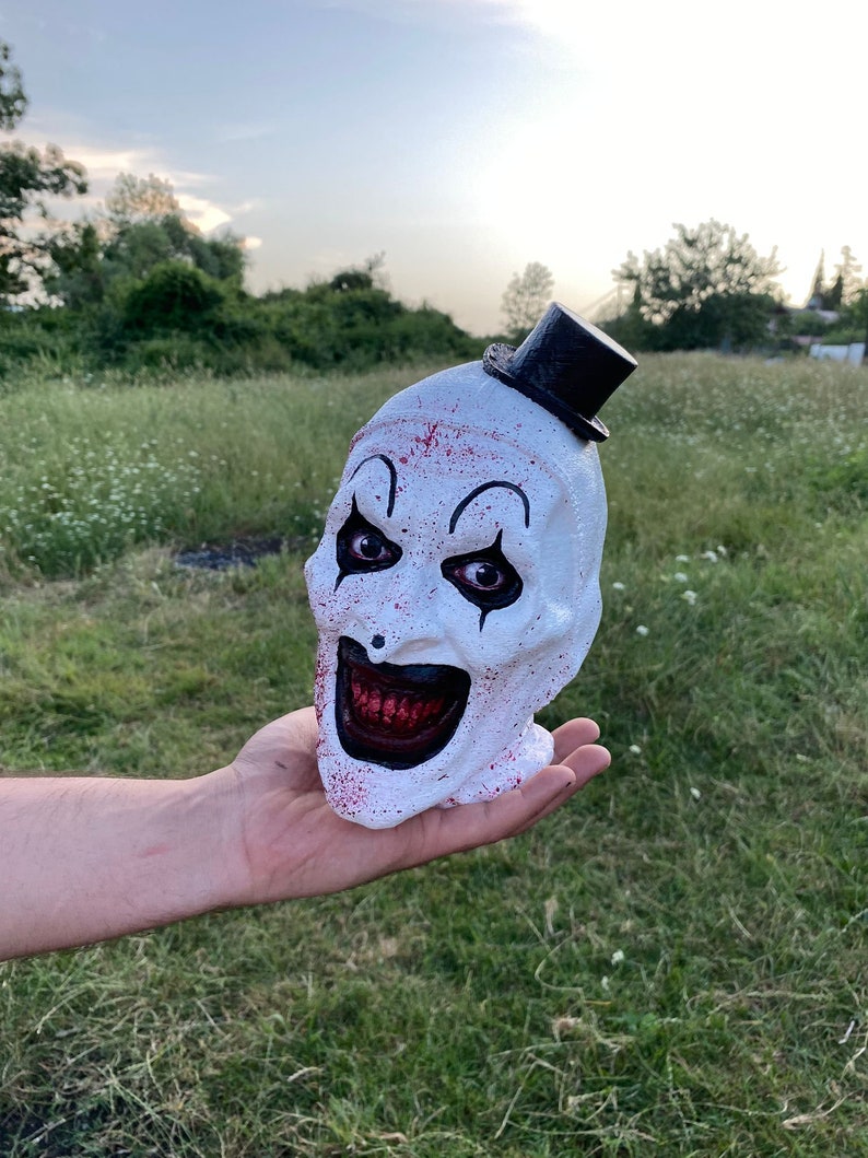 Terrifier Horror Head Bust Art the Clown Figure Dark Decor Terrifier ...