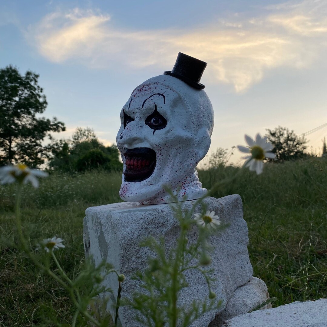 Terrifier Horror Head Bust Art the Clown Figure Dark Decor Terrifier ...