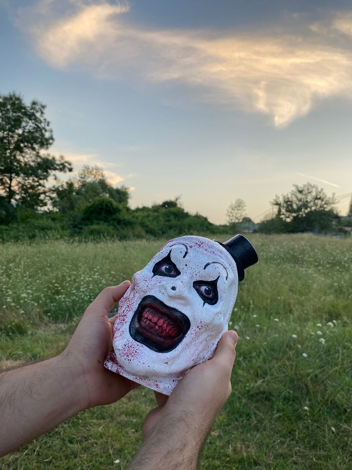 Terrifier Horror Head Bust Art the Clown Figure Dark Decor Terrifier ...