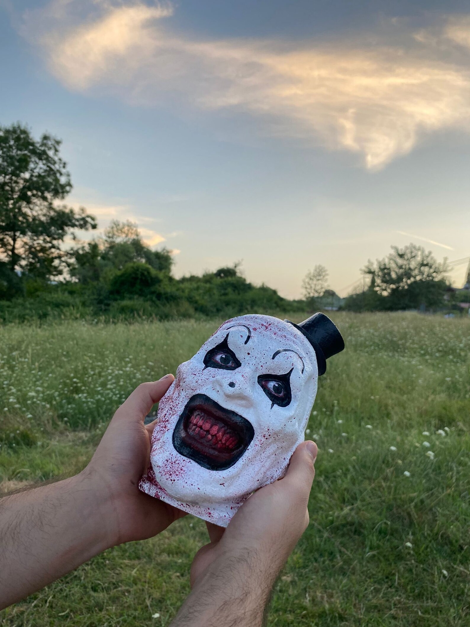 Terrifier Horror Head Bust Art the Clown Figure Dark Decor Terrifier ...