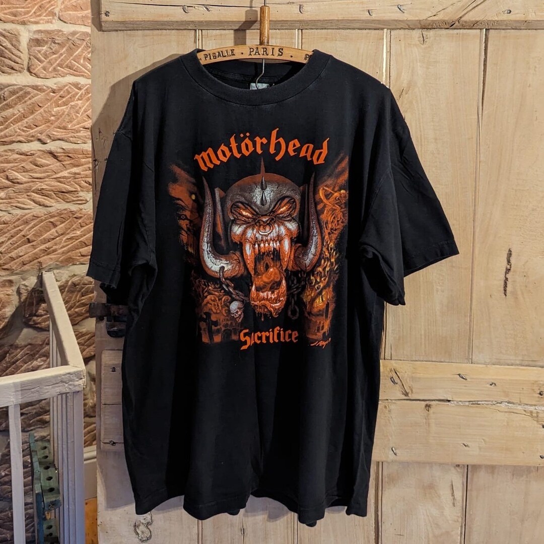 1995 Vintage Motörhead Sacrifice T-shirt Sacrifice Tour Single Stitch ...