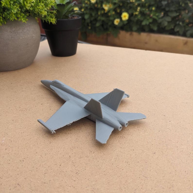 F18 Hornet Fighter Jet 3D Printed - Etsy