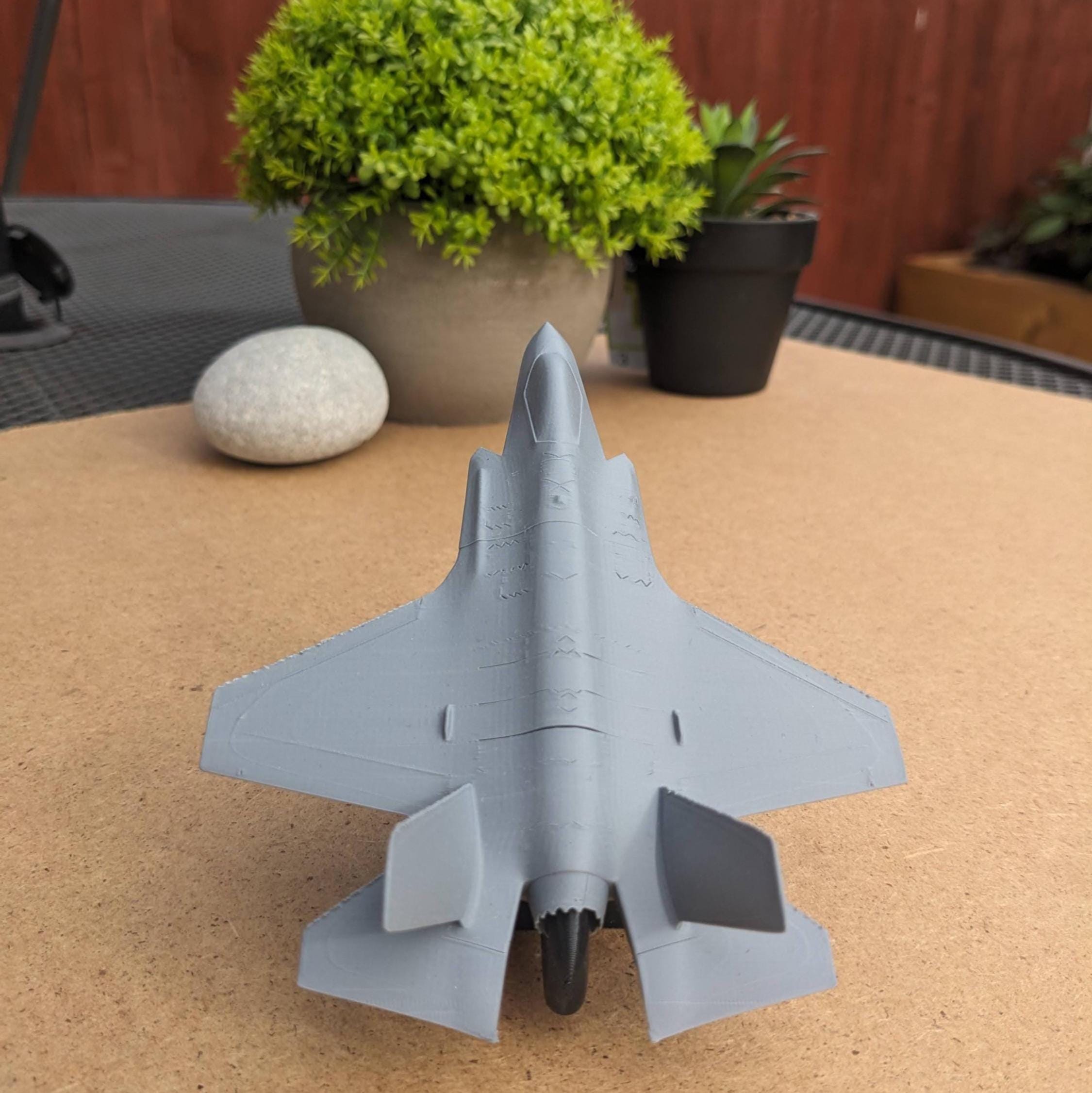 F35 Fighter Jet 3D Printed Model (1/100 Scale) Desk Decor, Military ...