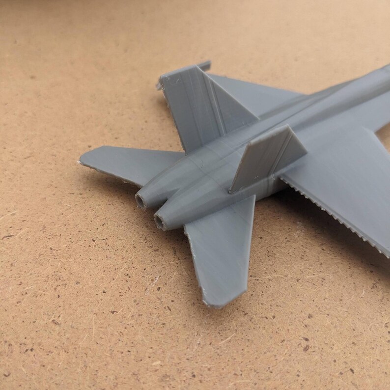 F18 Hornet Fighter Jet 3D Printed - Etsy
