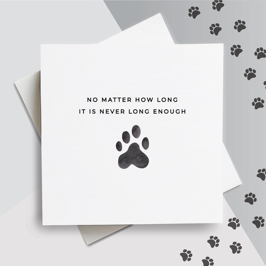 Loss of Pet Card, Deepest Sympathy Card, Condolence Card, Grievance ...