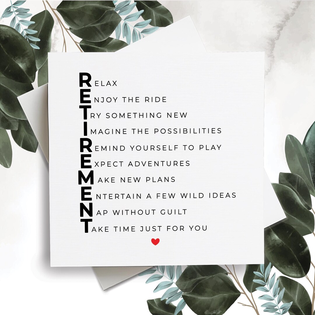 Happy Retirement Card, Retirement Gift, Retirement Card for Employee ...
