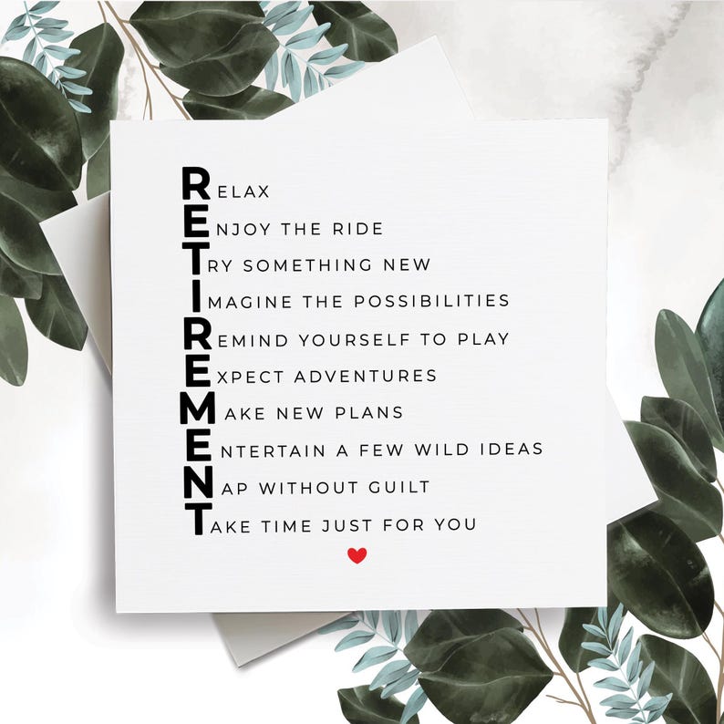 Happy Retirement Card, Retirement Gift, Retirement Card for Employee ...