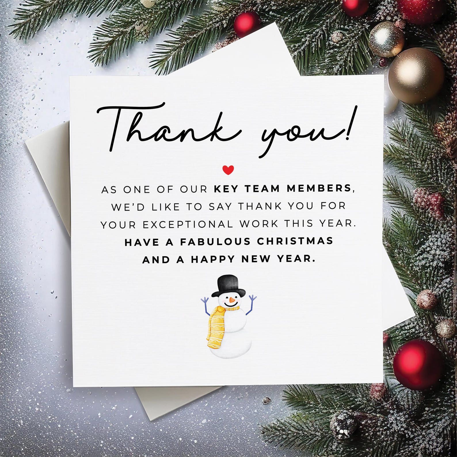 Happy Holidays Card, Employee Christmas Gift, Holiday Card for ...