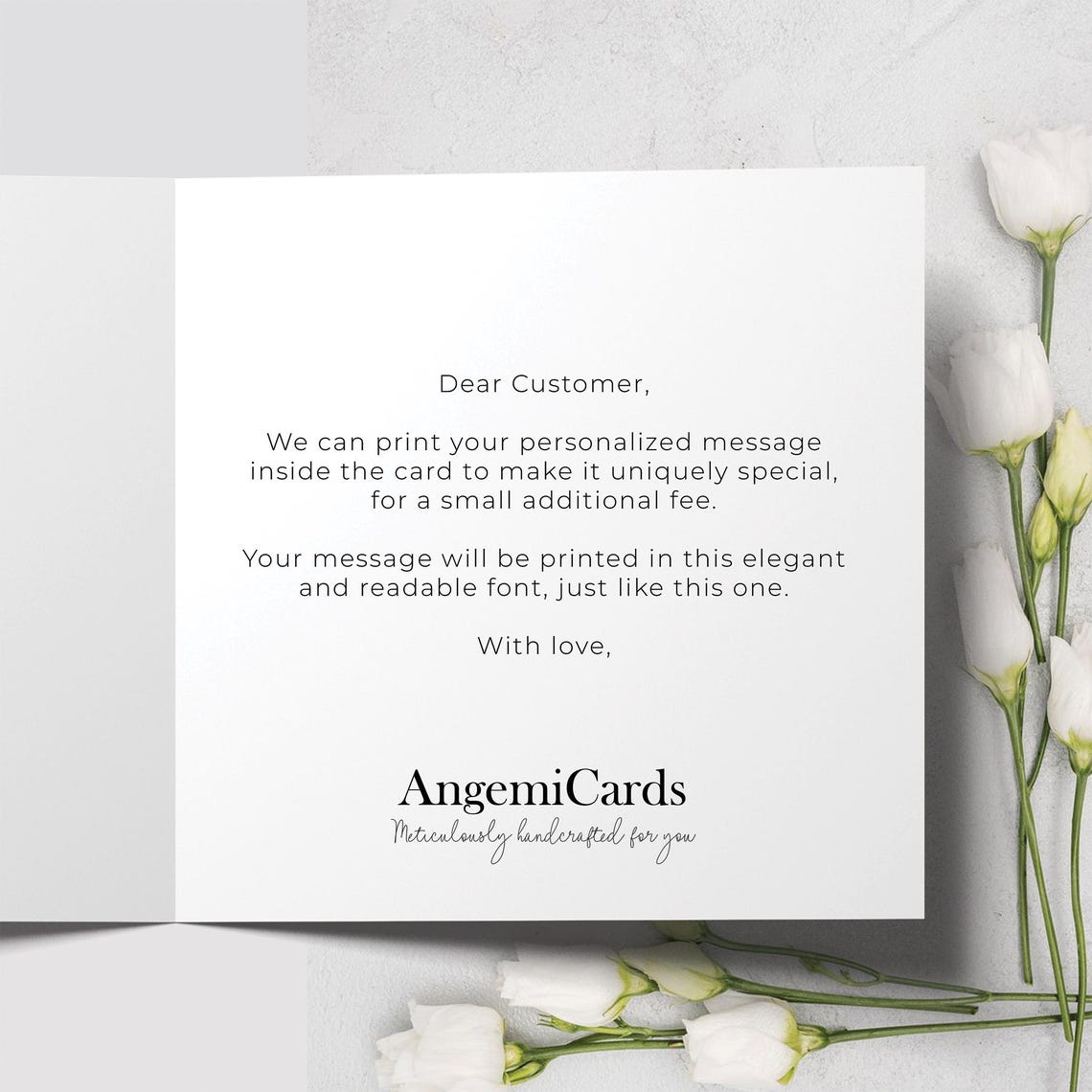 Thank You Card, Thank You for Caring Card, Thankful for You Card ...