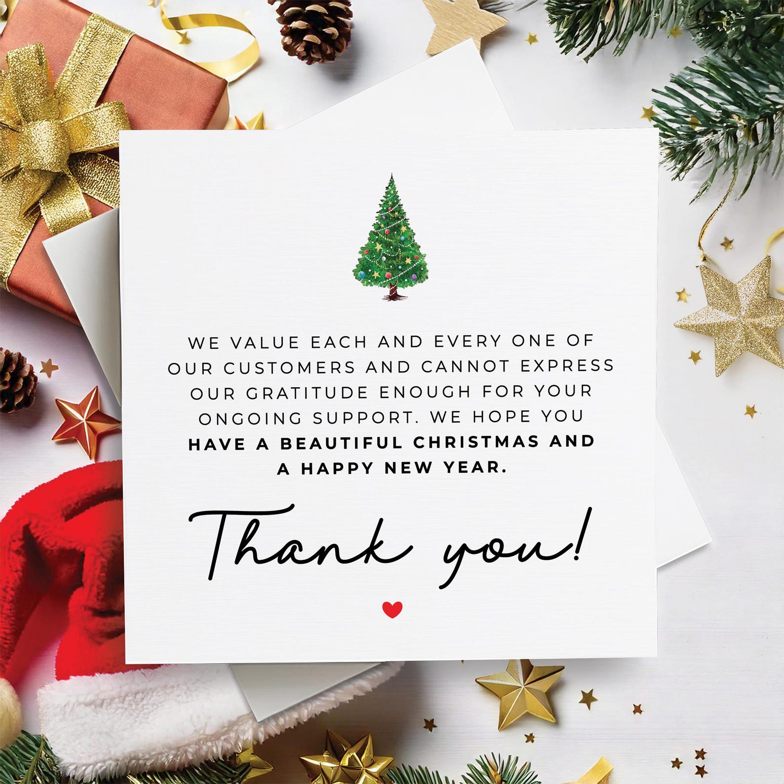Customer Appreciation Card, Thank You Card for Customer, Business Thank ...