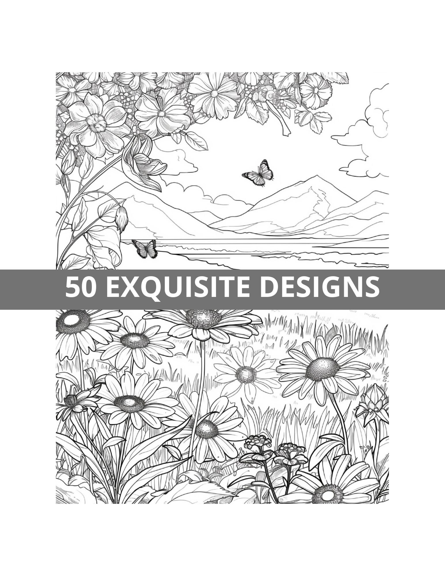 70 Coloring Book - Serenity: Stress-free Coloring Journey (coloring ...