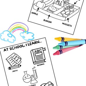 All About Me, Kids Coloring Book, Educational - Etsy