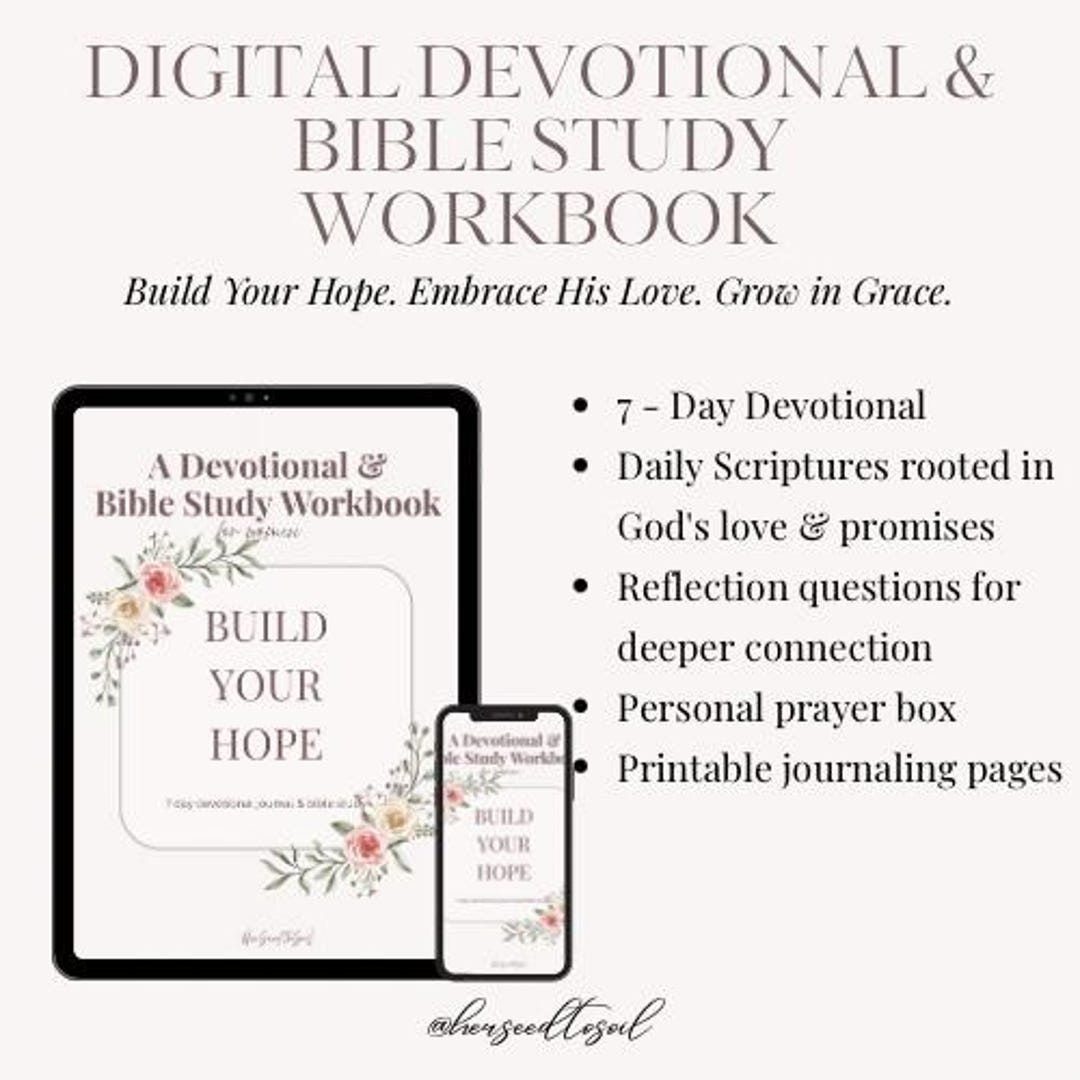 7-day Bible Study & Devotional for Women: Build Your Hope (digital ...