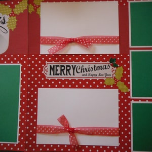 Merry Christmas Premade 12x12 Scrapbook Pages for Your FAMILY and Album ...