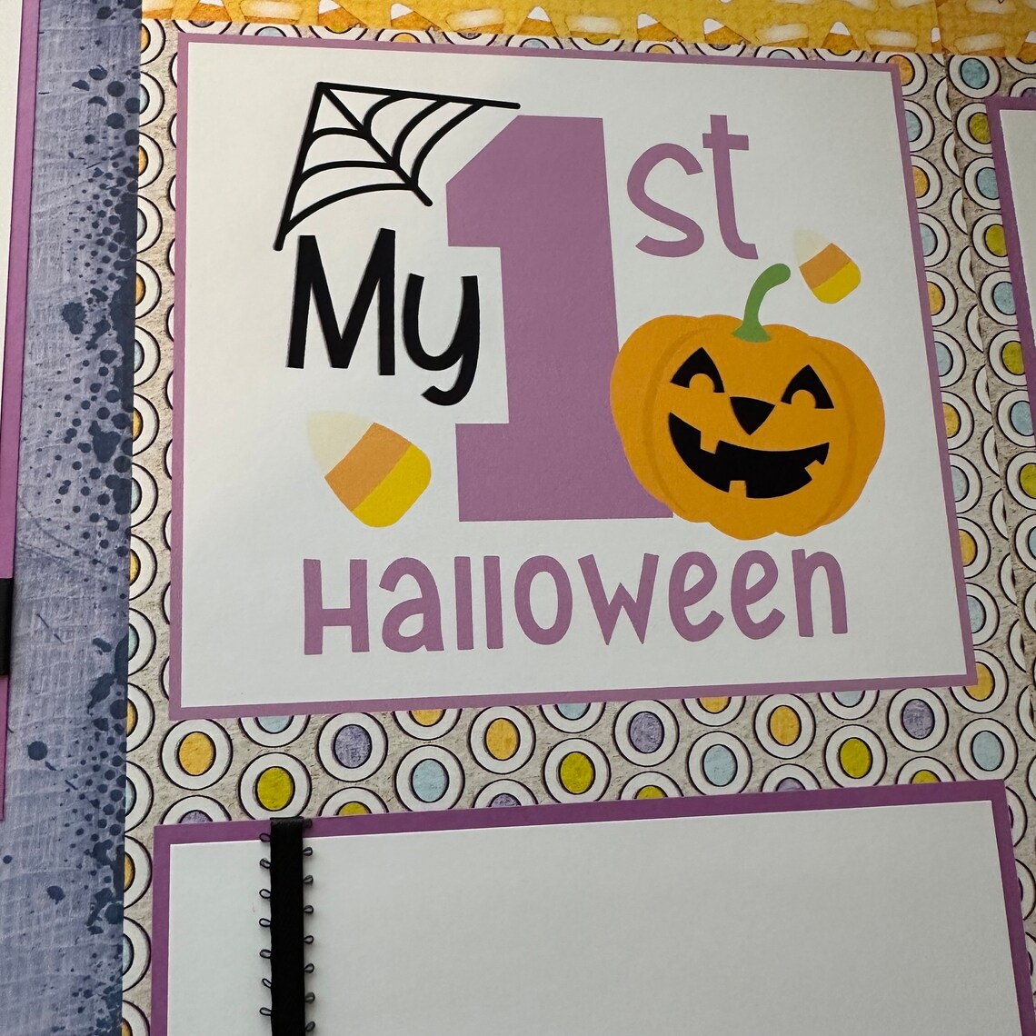2 Premade My First Halloween 12x12 Scrapbook Pages Baby’s Firsts ...