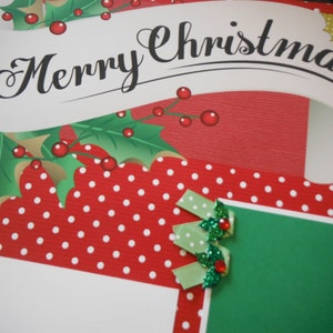 Merry Christmas Premade 12x12 Scrapbook Pages for Your FAMILY and Album ...